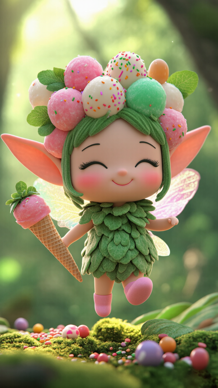 自然系精灵「三叶小冰」_Z285413766-站酷ZCOOL