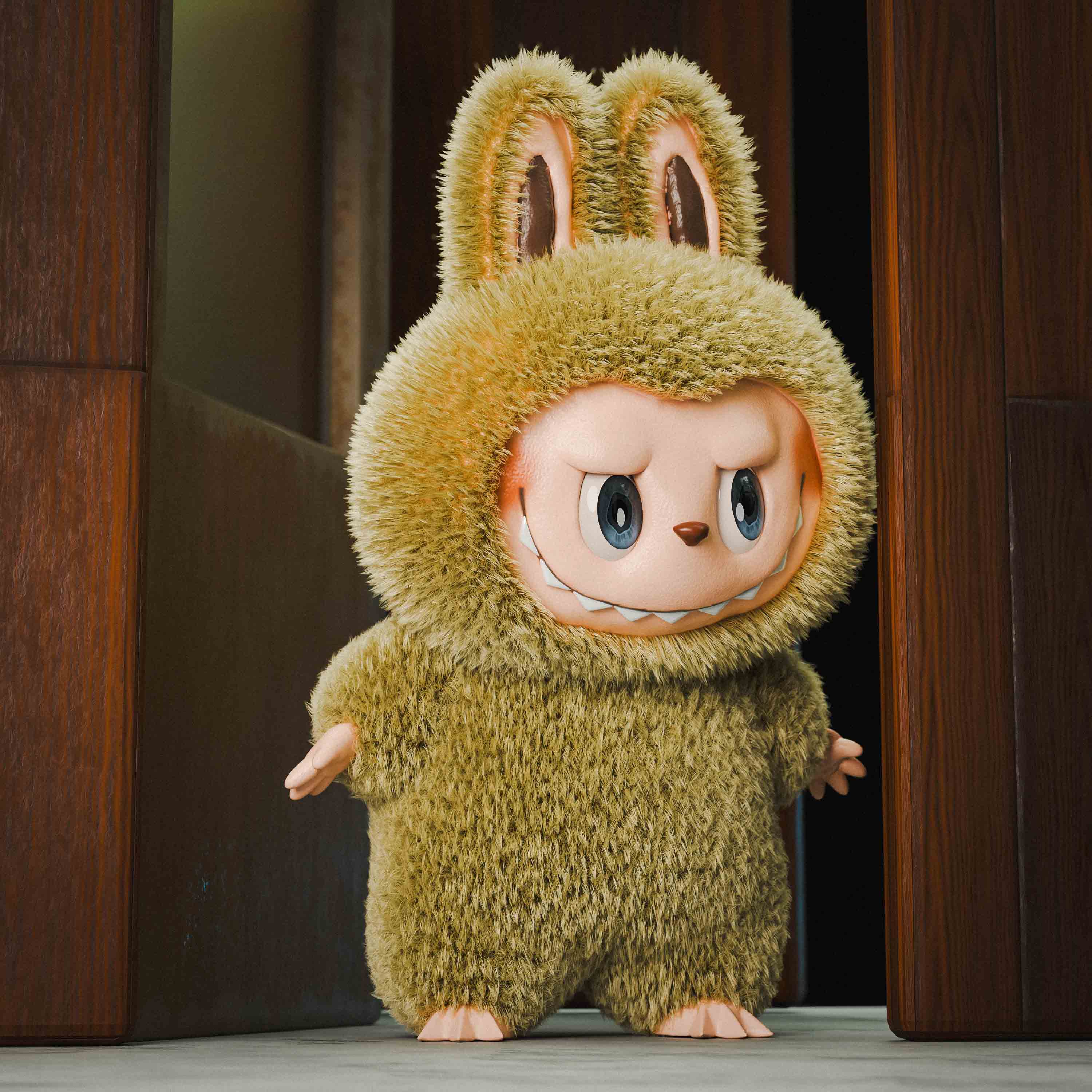 “听说最近你很红？”Labubu fan art练习_alanhuang2018-站酷ZCOOL