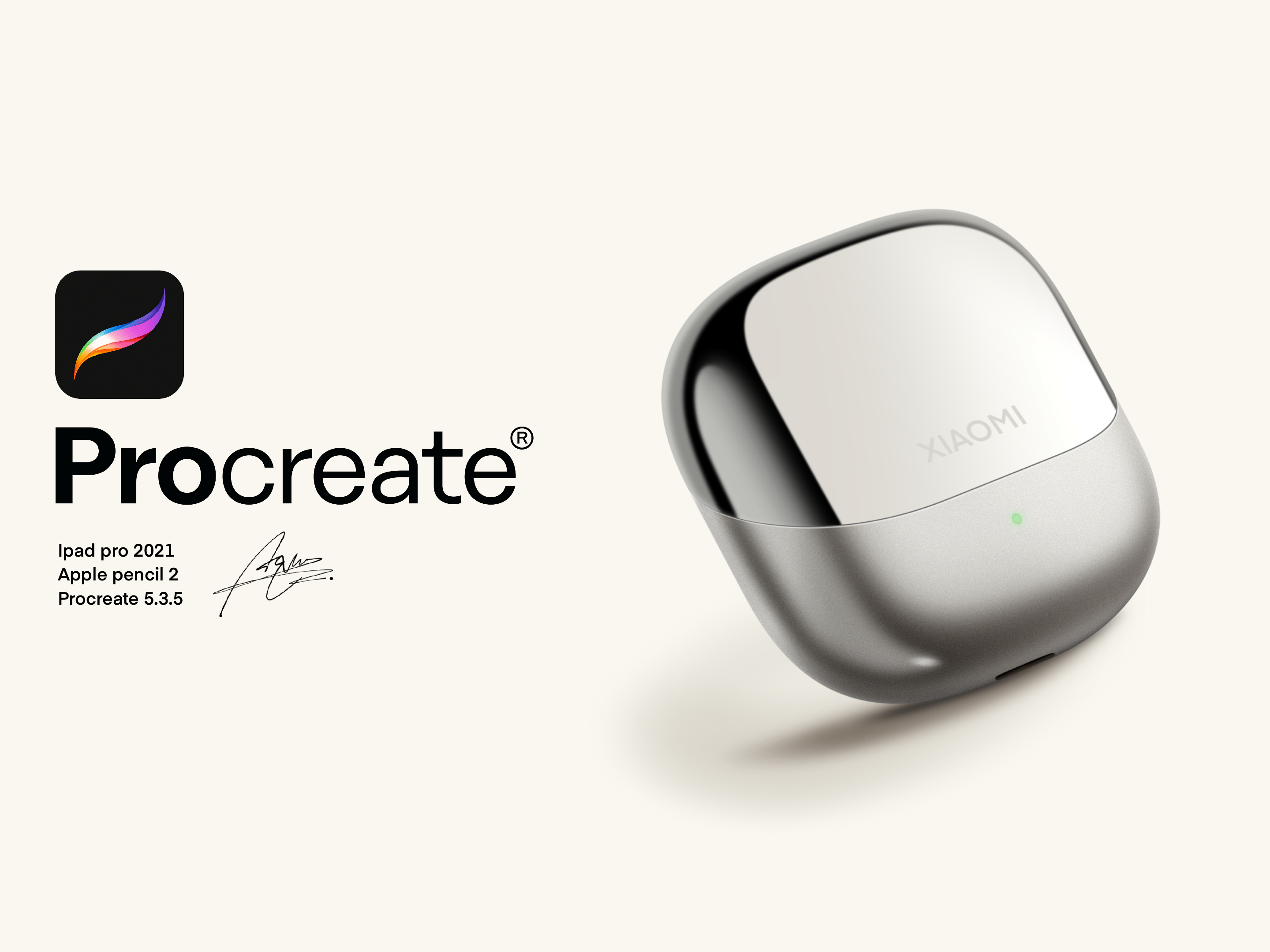 如何用Procreate去给产品进行2D渲染？_Aqunzz-站酷ZCOOL