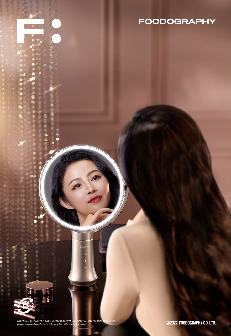 个护摄影 | Under Sky多功能双面美妆镜 X 食摄集_Foodography-站酷ZCOOL