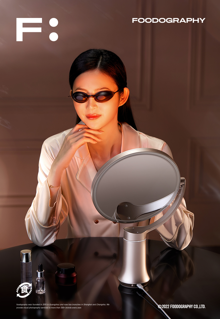个护摄影 | Under Sky多功能双面美妆镜 X 食摄集_Foodography-站酷ZCOOL