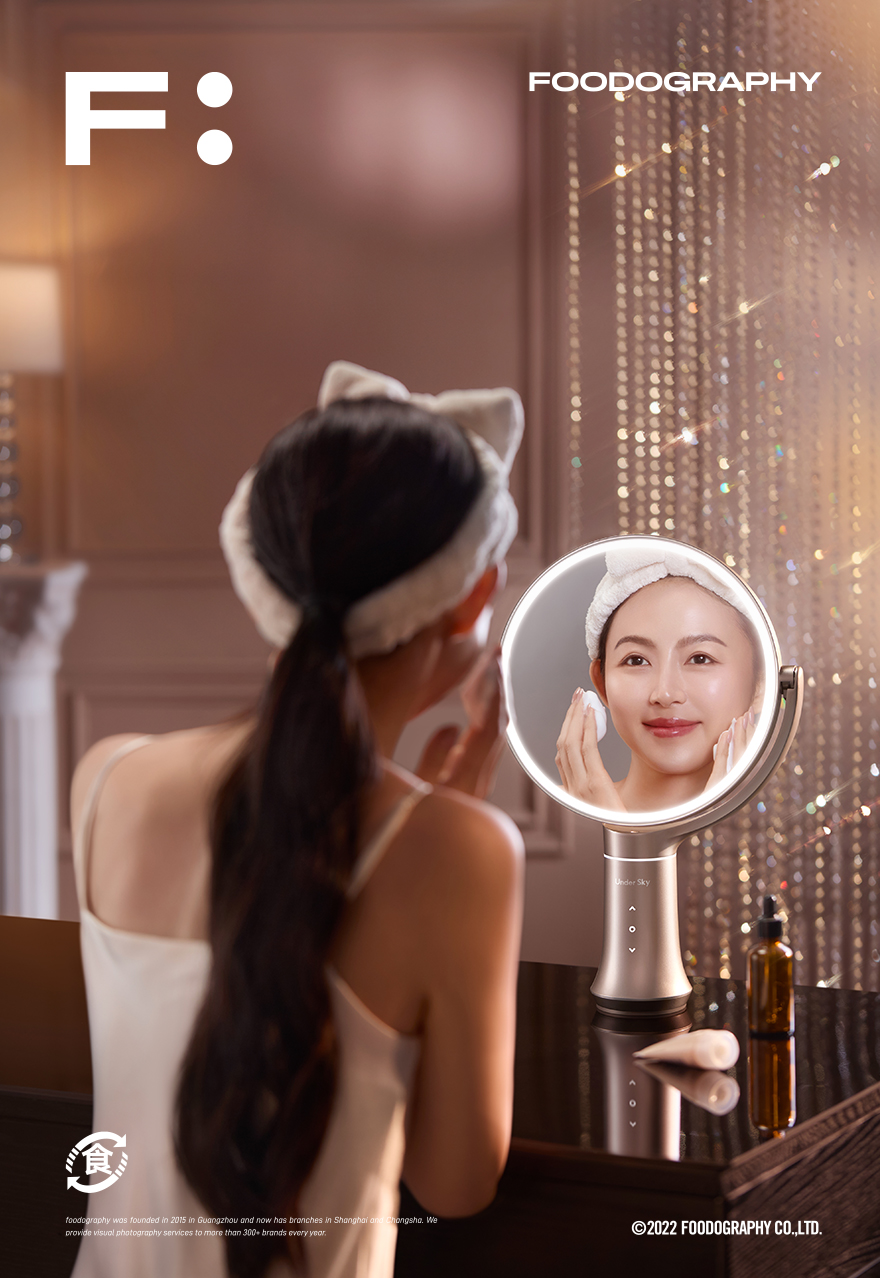 个护摄影 | Under Sky多功能双面美妆镜 X 食摄集_Foodography-站酷ZCOOL