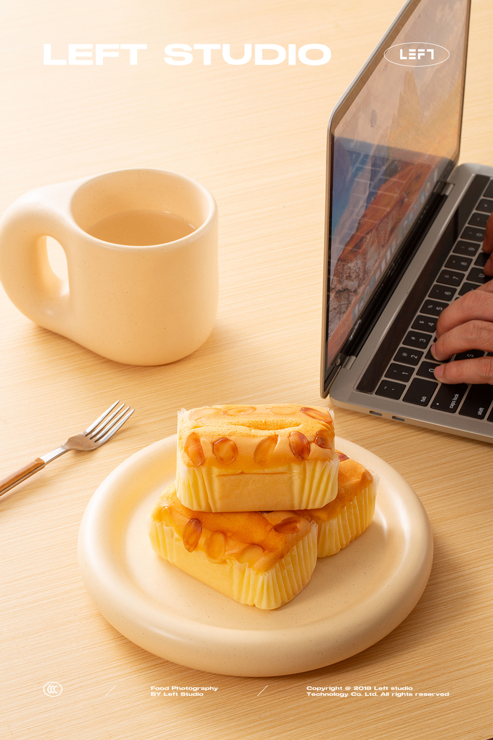 三只松鼠 × LeftStudio｜巴旦木云朵蛋糕_LeftStudio-站酷ZCOOL