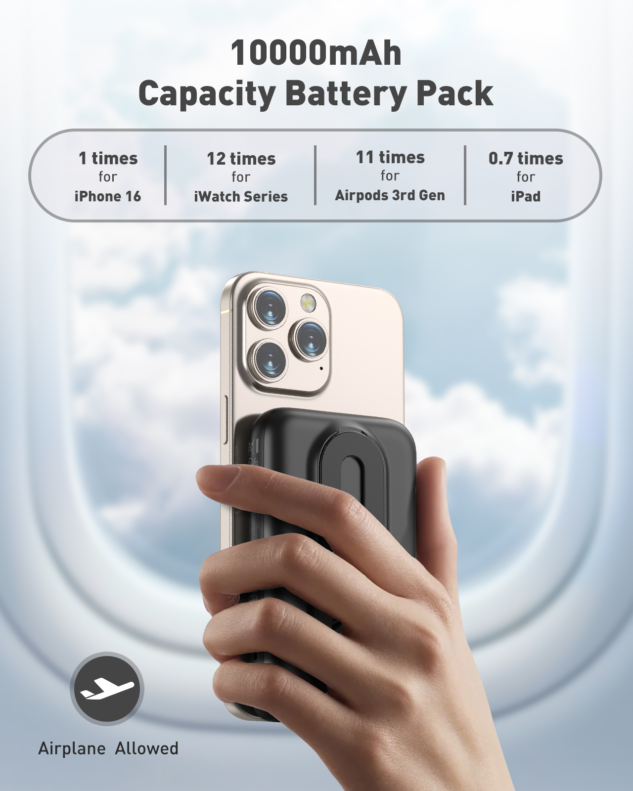 亚马逊 充电宝渲染 磁吸无线充 AE01_澜晨-站酷ZCOOL