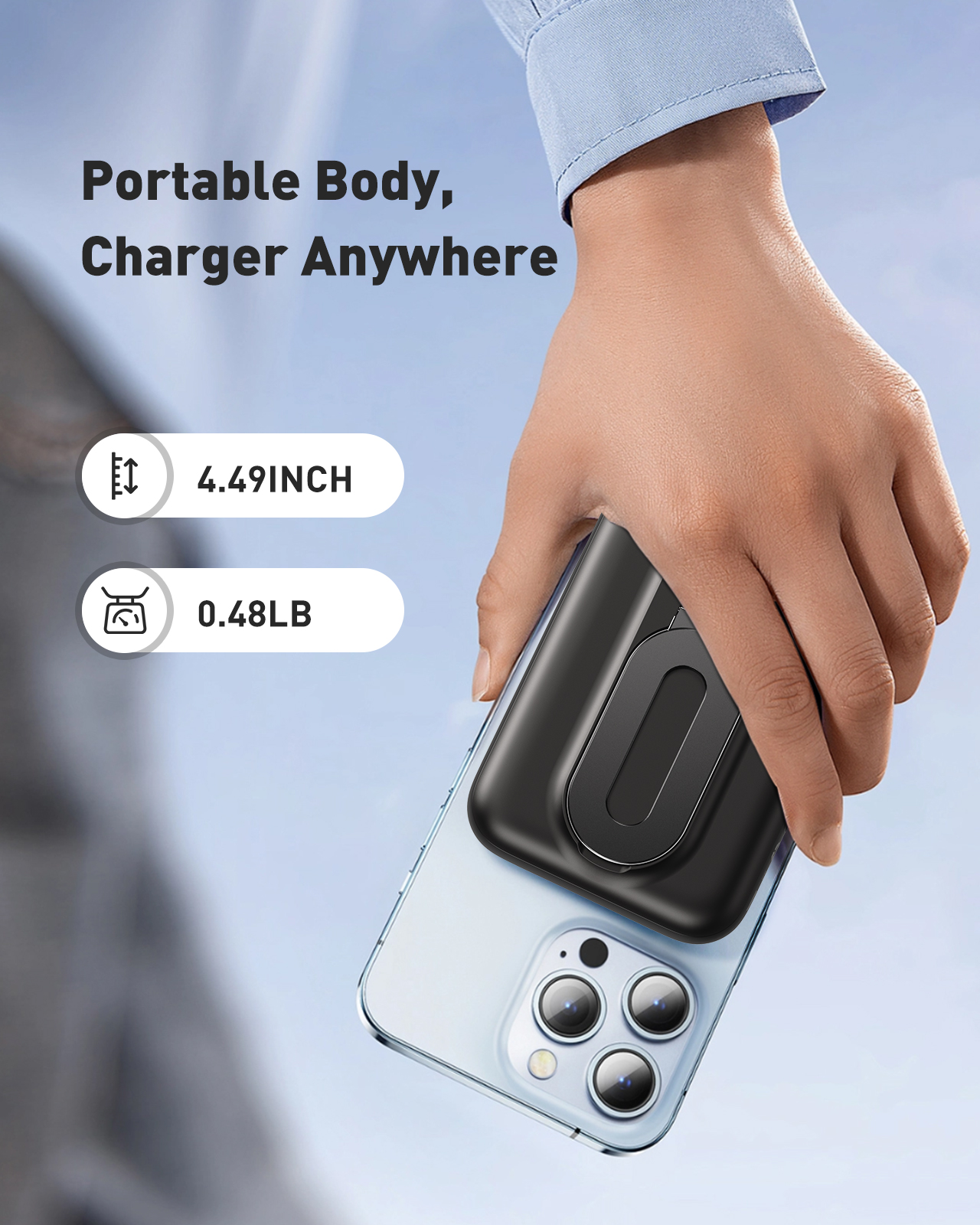 亚马逊 充电宝渲染 磁吸无线充 AE01_澜晨-站酷ZCOOL