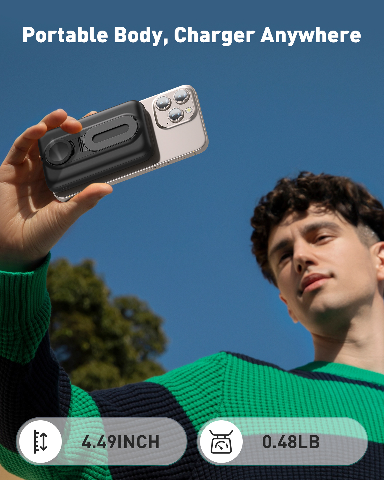 亚马逊 充电宝渲染 磁吸无线充 AE01_澜晨-站酷ZCOOL