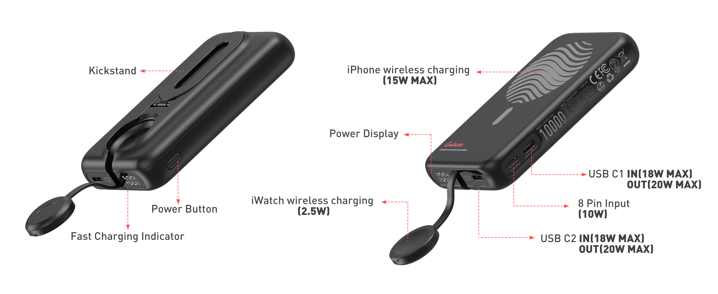 亚马逊 充电宝渲染 磁吸无线充 AE01_澜晨-站酷ZCOOL