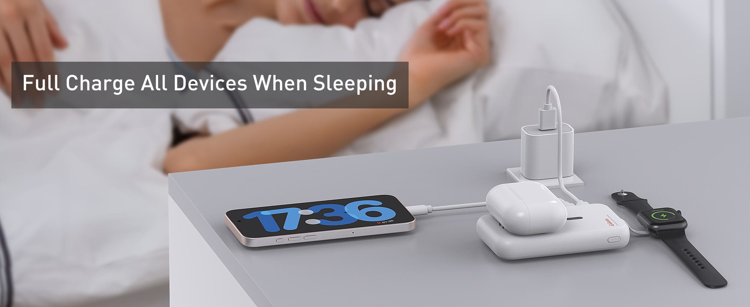 亚马逊 充电宝渲染 磁吸无线充 AE01_澜晨-站酷ZCOOL