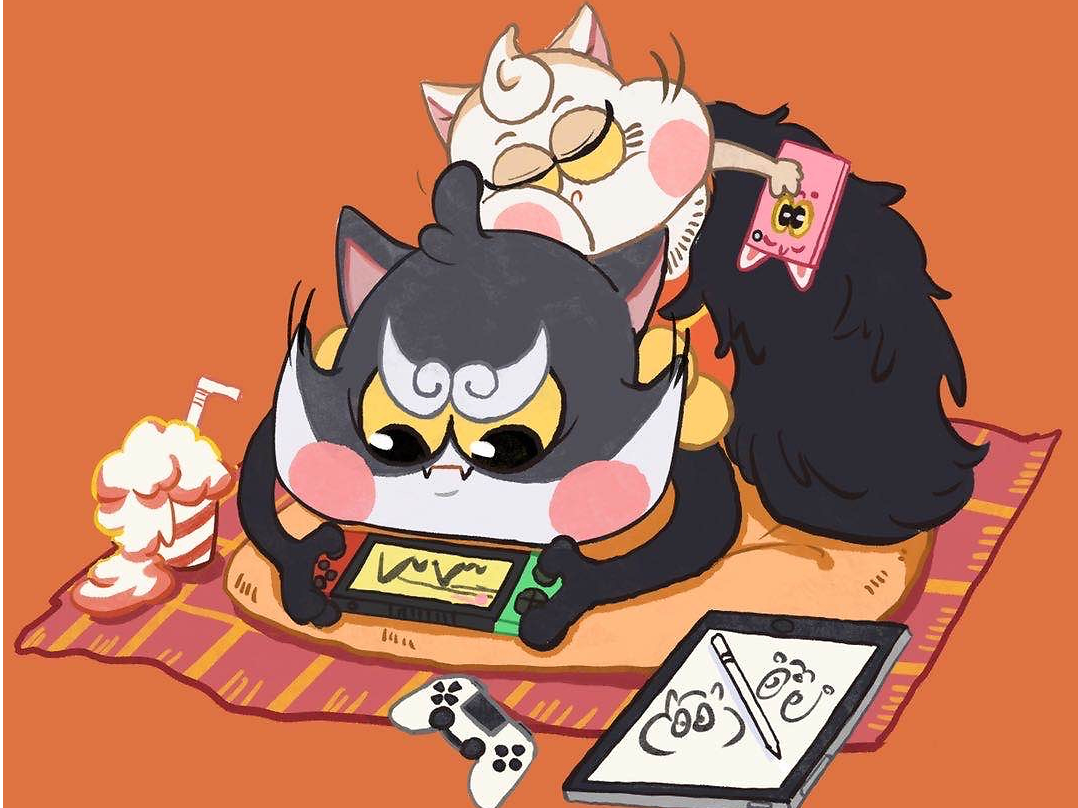 Maybe it's a cat🐱_不画猫-站酷ZCOOL