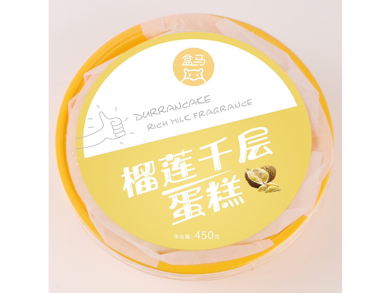 榴莲千层不干胶_漫天星998-站酷ZCOOL