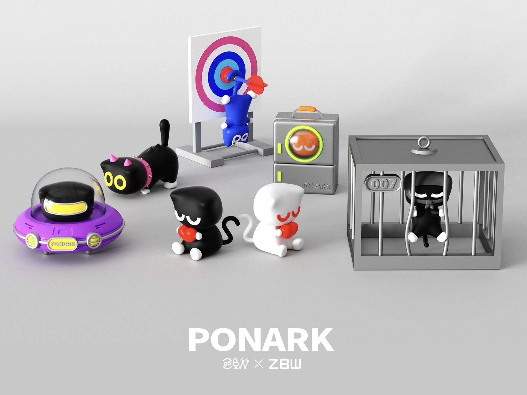 PONARK猫上传素材_再来一打蓝胖子-站酷ZCOOL