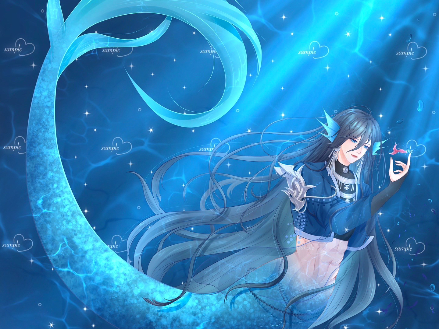 人鱼立绘_Sky拾月-站酷ZCOOL