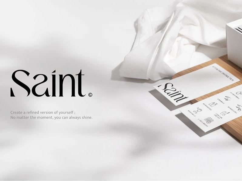 Saint | 美容工作室英文品牌logo设计_Bright一spot-站酷ZCOOL