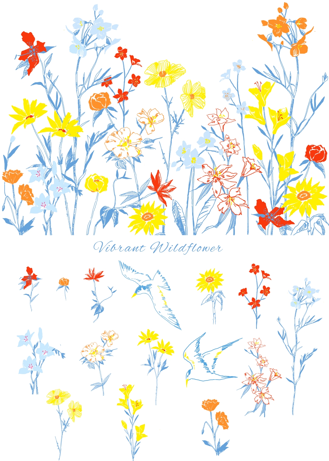 野花意蕴｜花鸟素材_阿林阿简-站酷ZCOOL