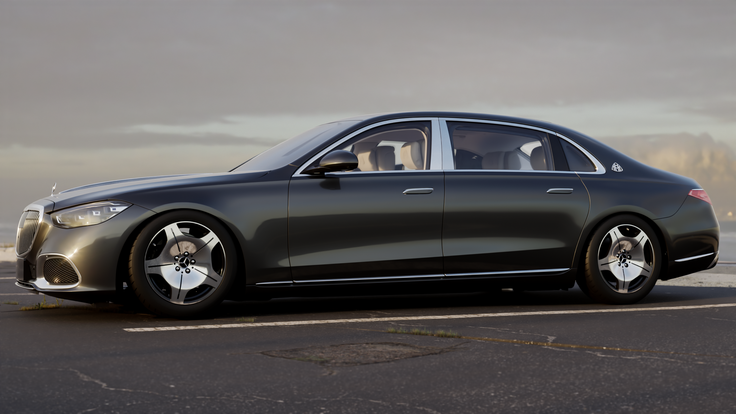 奔驰迈巴赫S480_Laote-站酷ZCOOL