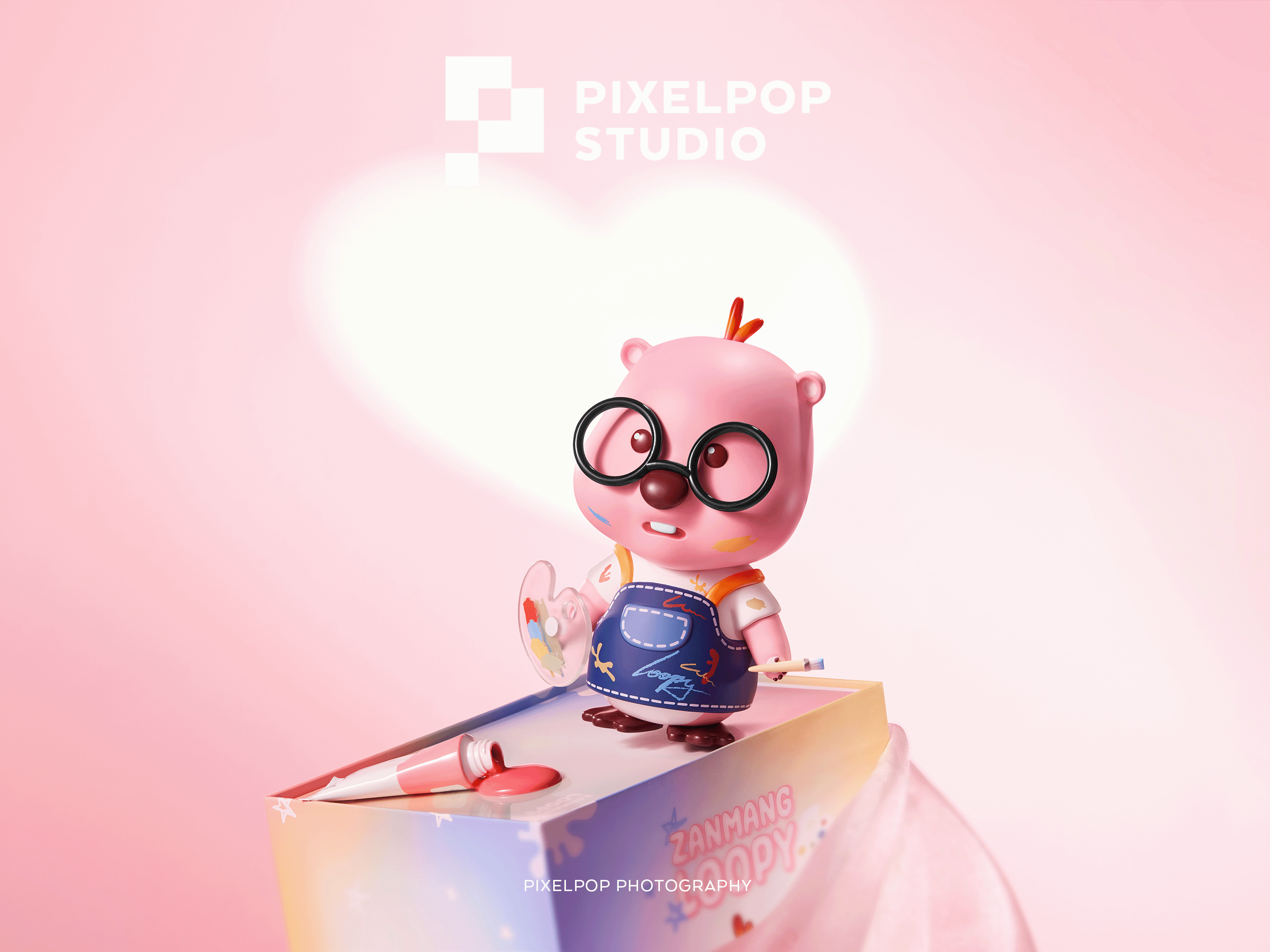 赞萌露比系列情人节 loopy摆件-盲盒潮玩摄影_皮皮摄影-站酷ZCOOL