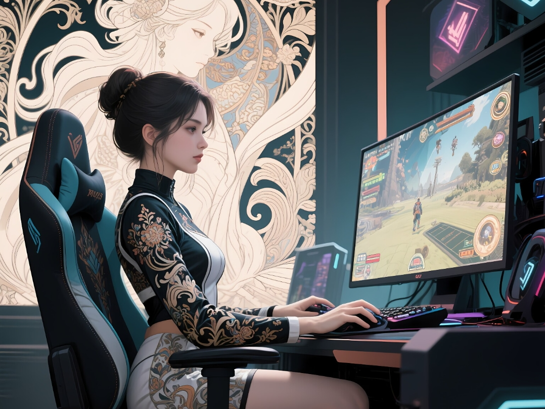 《像素缪斯：当穆夏遇见电竞时代》_飞飞_FvFv-站酷ZCOOL