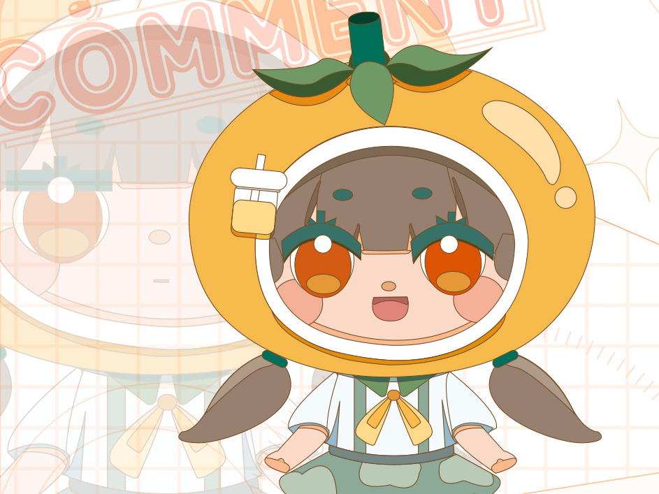 【IP形象】VERY奈柿——奶柿妹来啦_镜缘贼-站酷ZCOOL