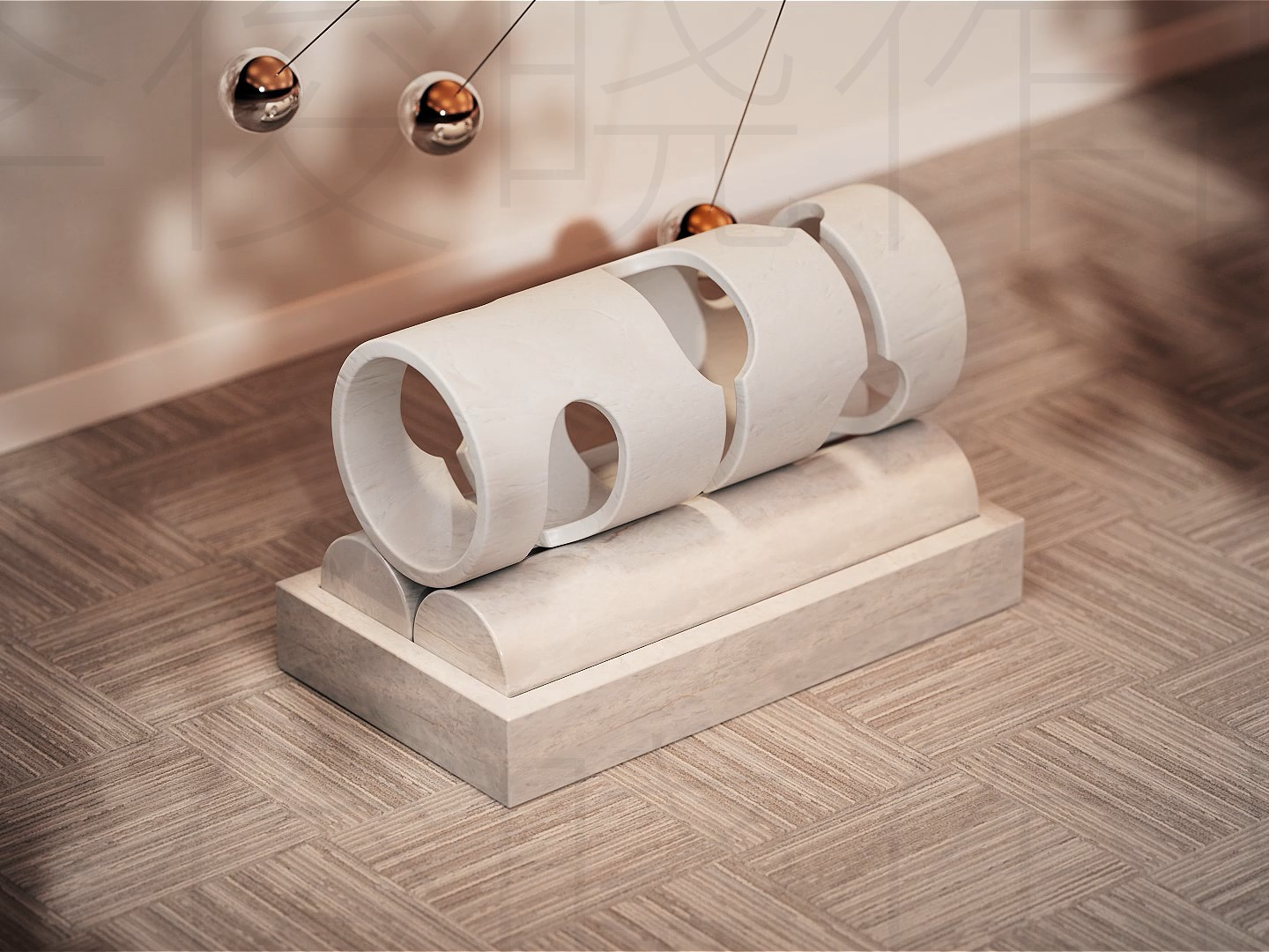 NO.1钟摆穿梭-循环3D动态视觉-C4D&redshift_李俊晓-站酷ZCOOL