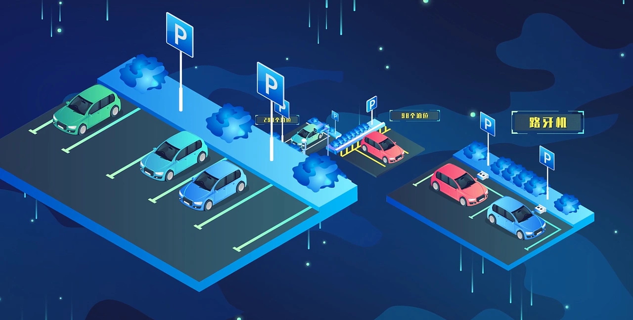 【原创】AI智能识别|智慧停车_MG动画制作商-站酷ZCOOL