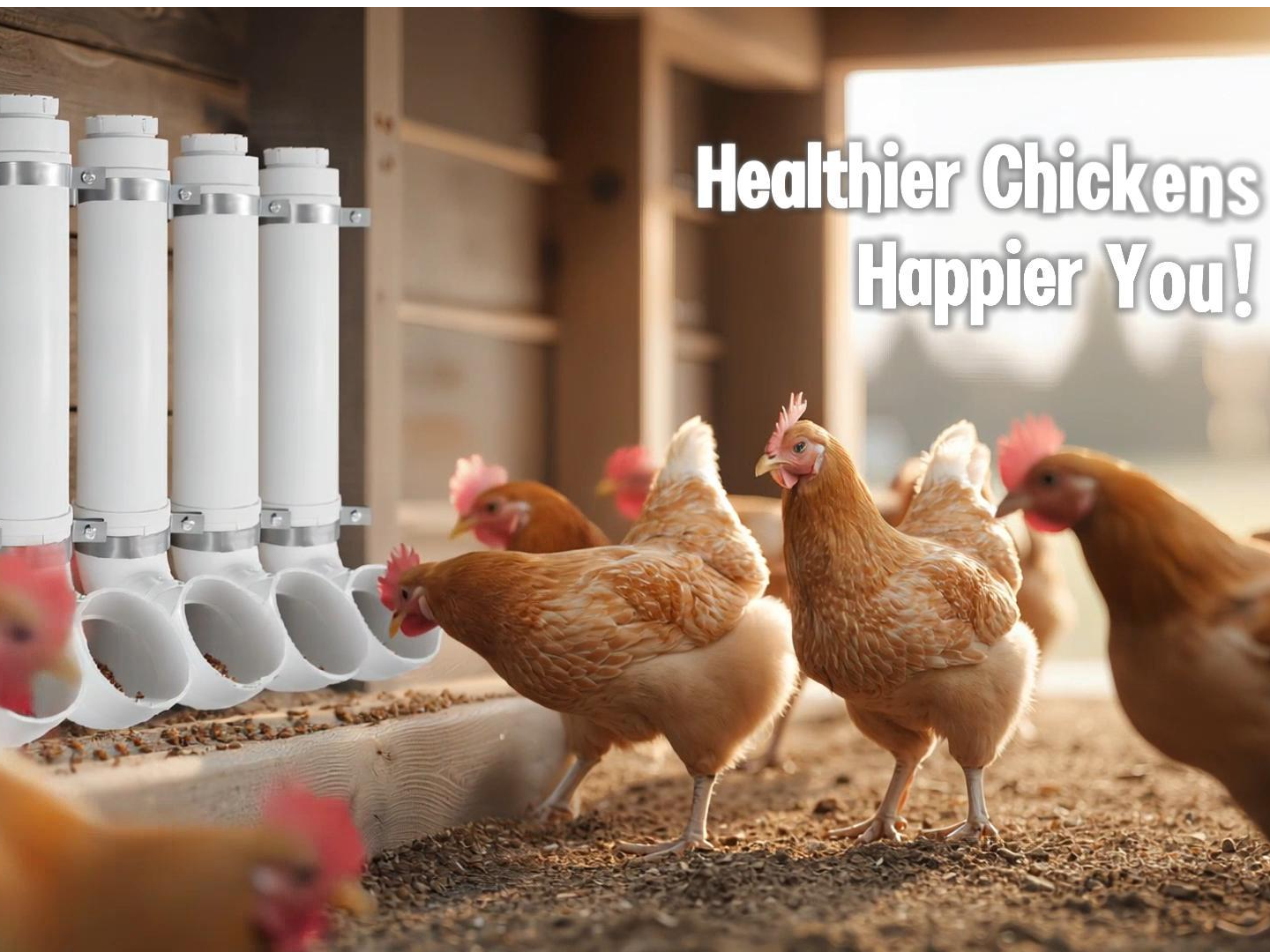 AI赋能智慧农业：PVC自动鸡饲料器AIGC高效营销演示片_AI导演爱GC-站酷ZCOOL