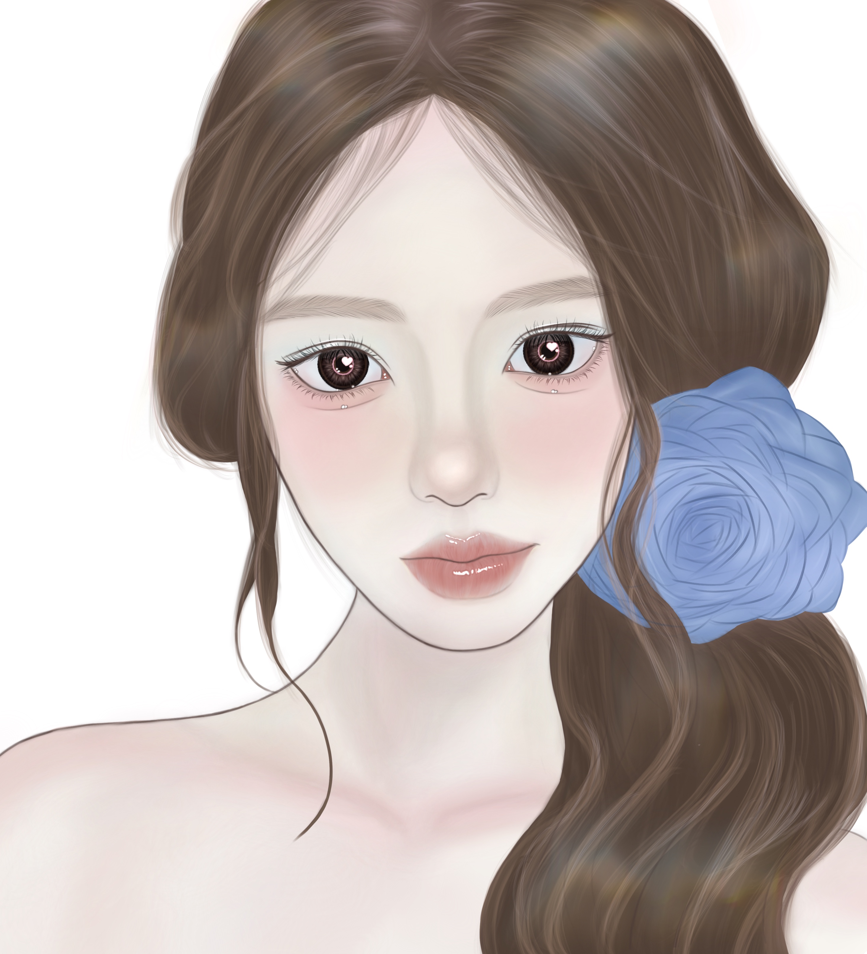 半厚涂女生头像_D乐111-站酷ZCOOL