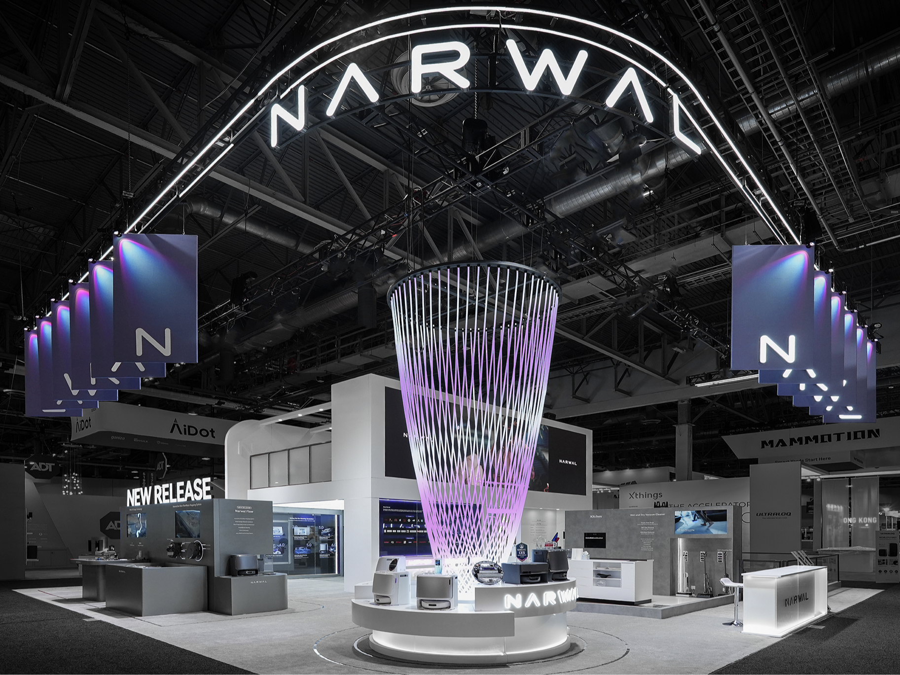 NARWAL云鲸|美国CES2025|国际展台设计|展示空间|原创_FORMS方世设计-站酷ZCOOL