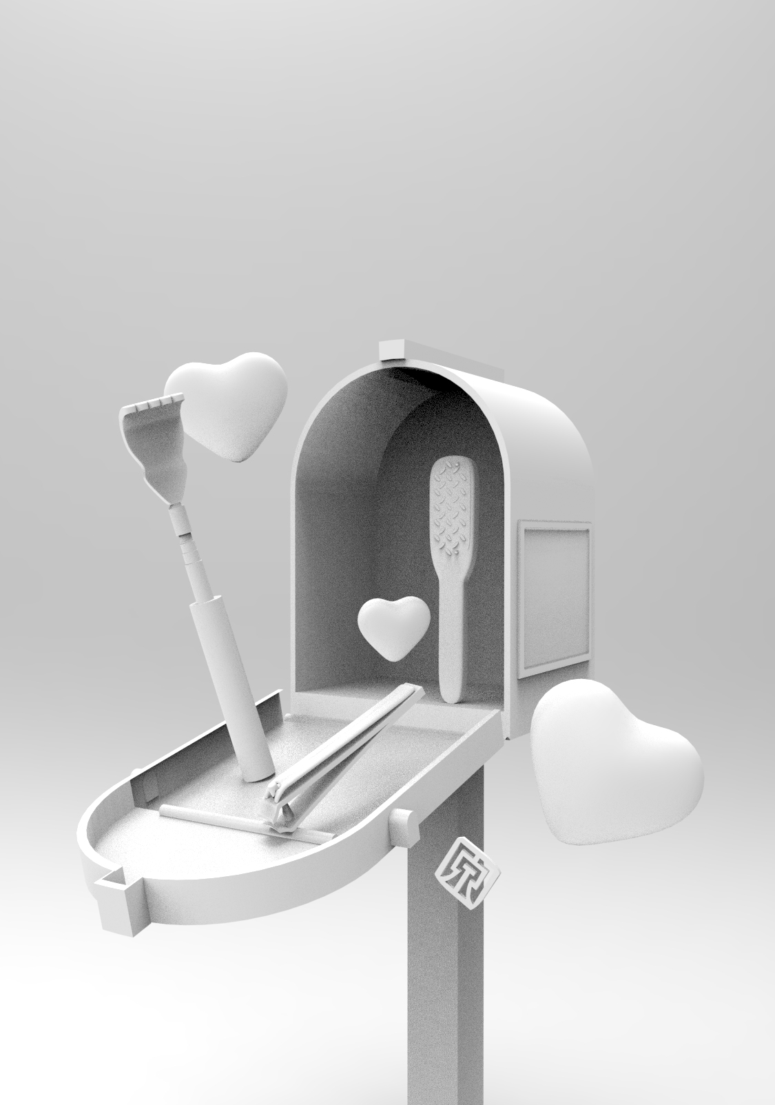 C4D建模+渲染 弹窗设计_MZJJ-站酷ZCOOL