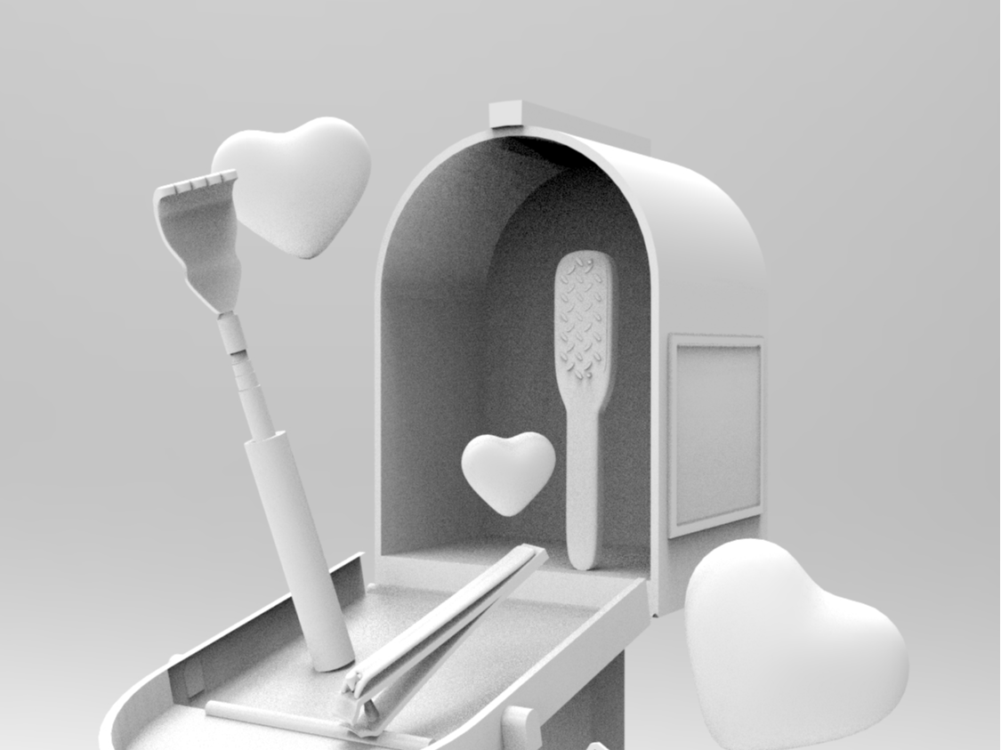 C4D建模+渲染 弹窗设计_MZJJ-站酷ZCOOL