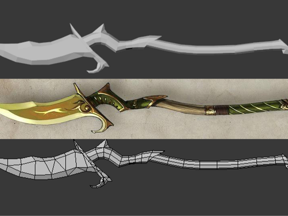 3dmax-零基础武器长刀模型制作教程。3dmax建模基础_Alan安澜-站酷ZCOOL