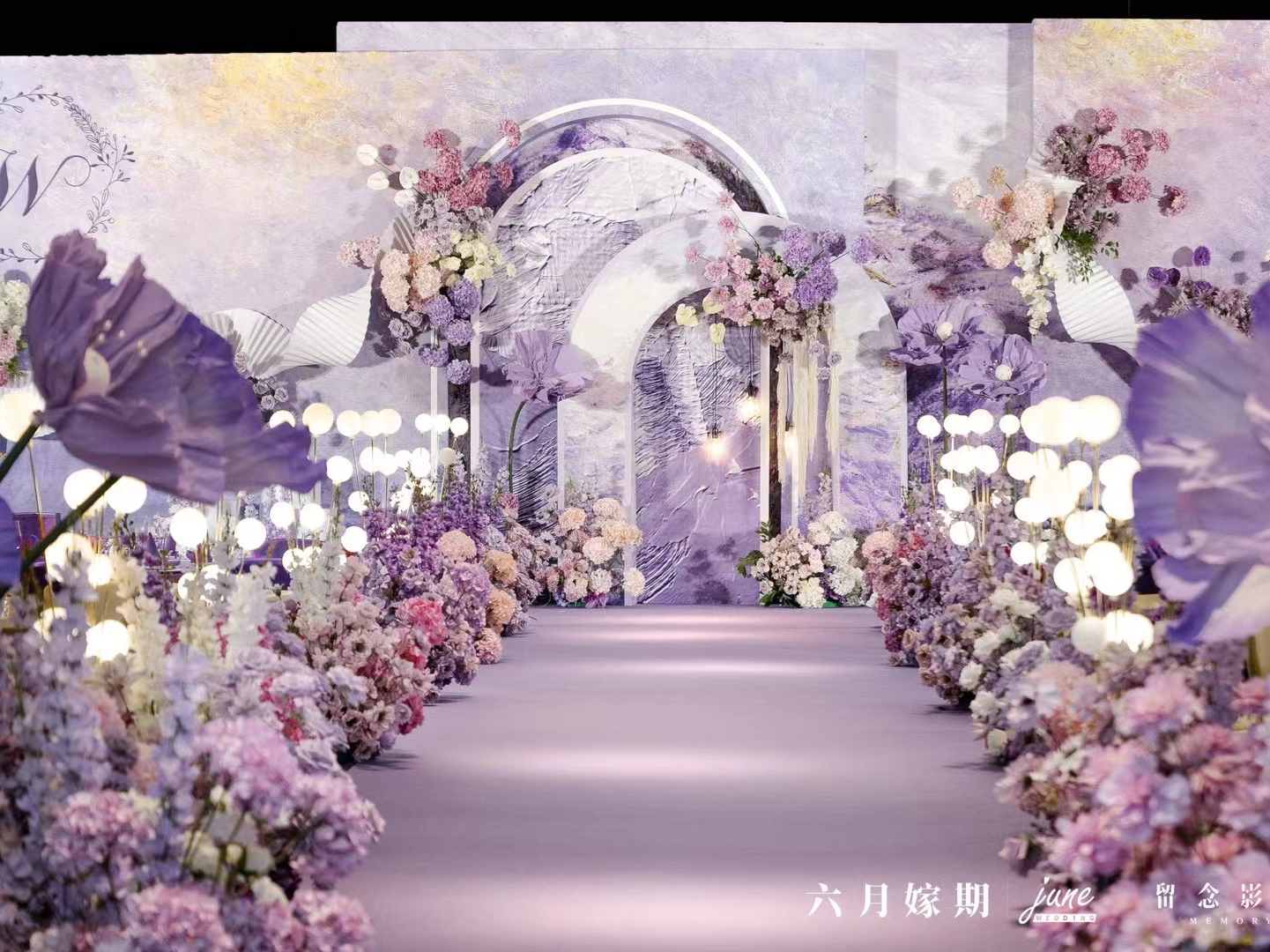 紫色莫奈花园风婚礼_COCO可可婚礼设计-站酷ZCOOL