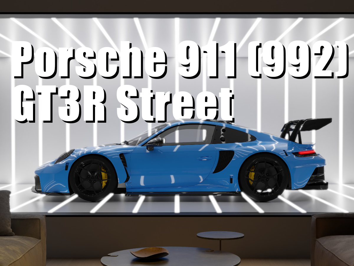 【Blender】Porsche 911 (992) GT3R Street_White_Guys-站酷ZCOOL