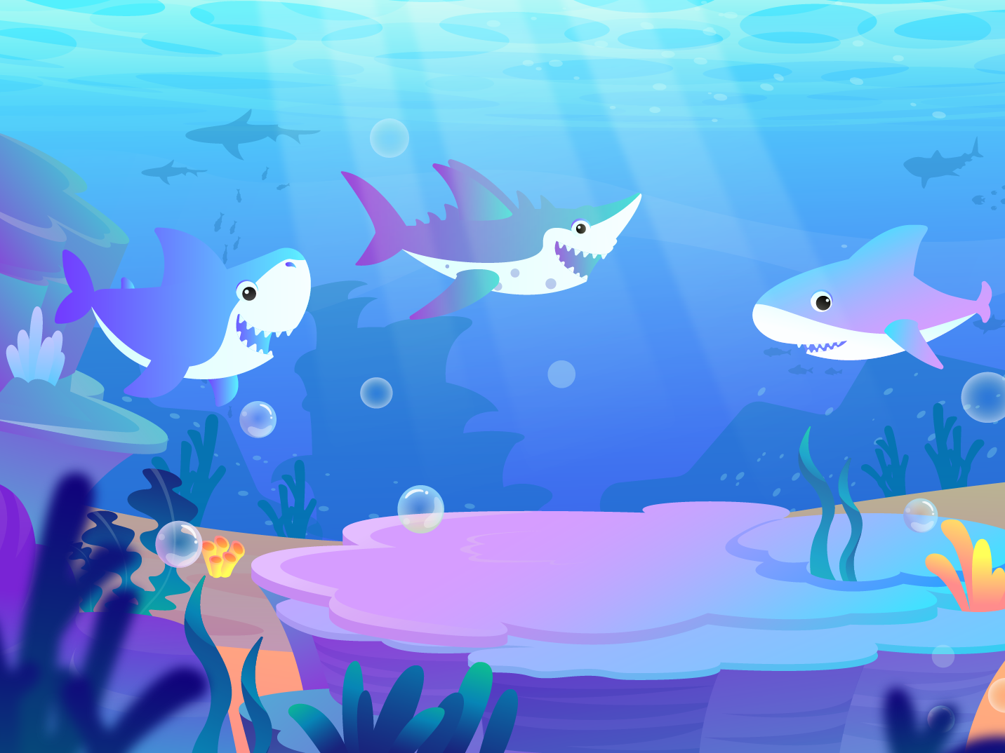 一些之前画的K12教育风格动画场景_是璨不是灿呀i-站酷ZCOOL