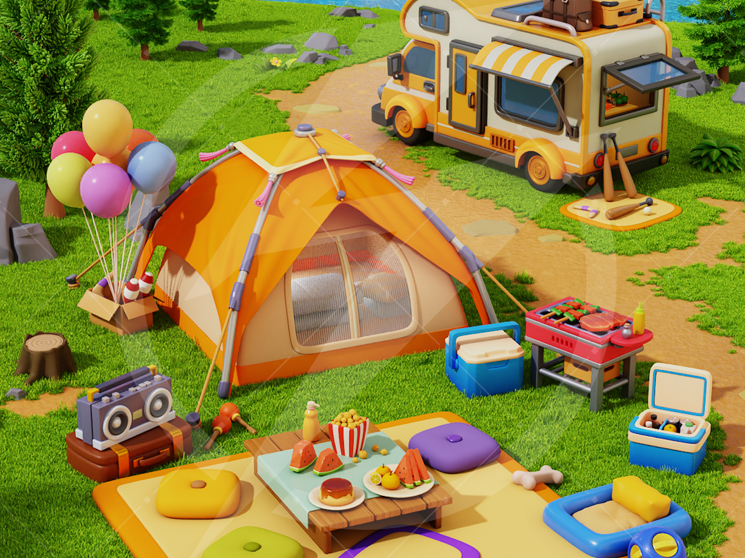 公司最近做的项目解禁了！blender Q版场景_星核游戏-站酷ZCOOL