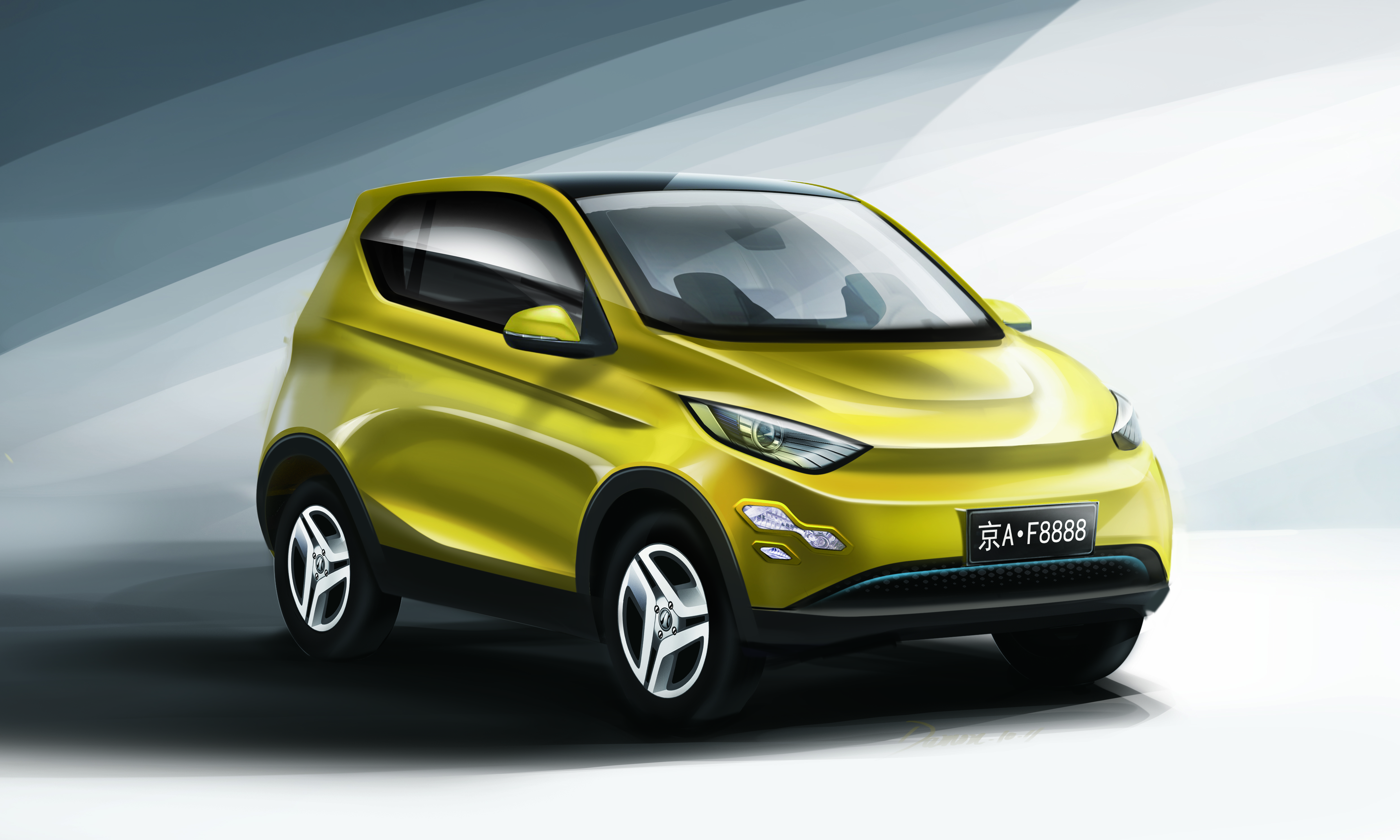 汽车外观设计_ev.car草渲_PiPiPigy-站酷ZCOOL