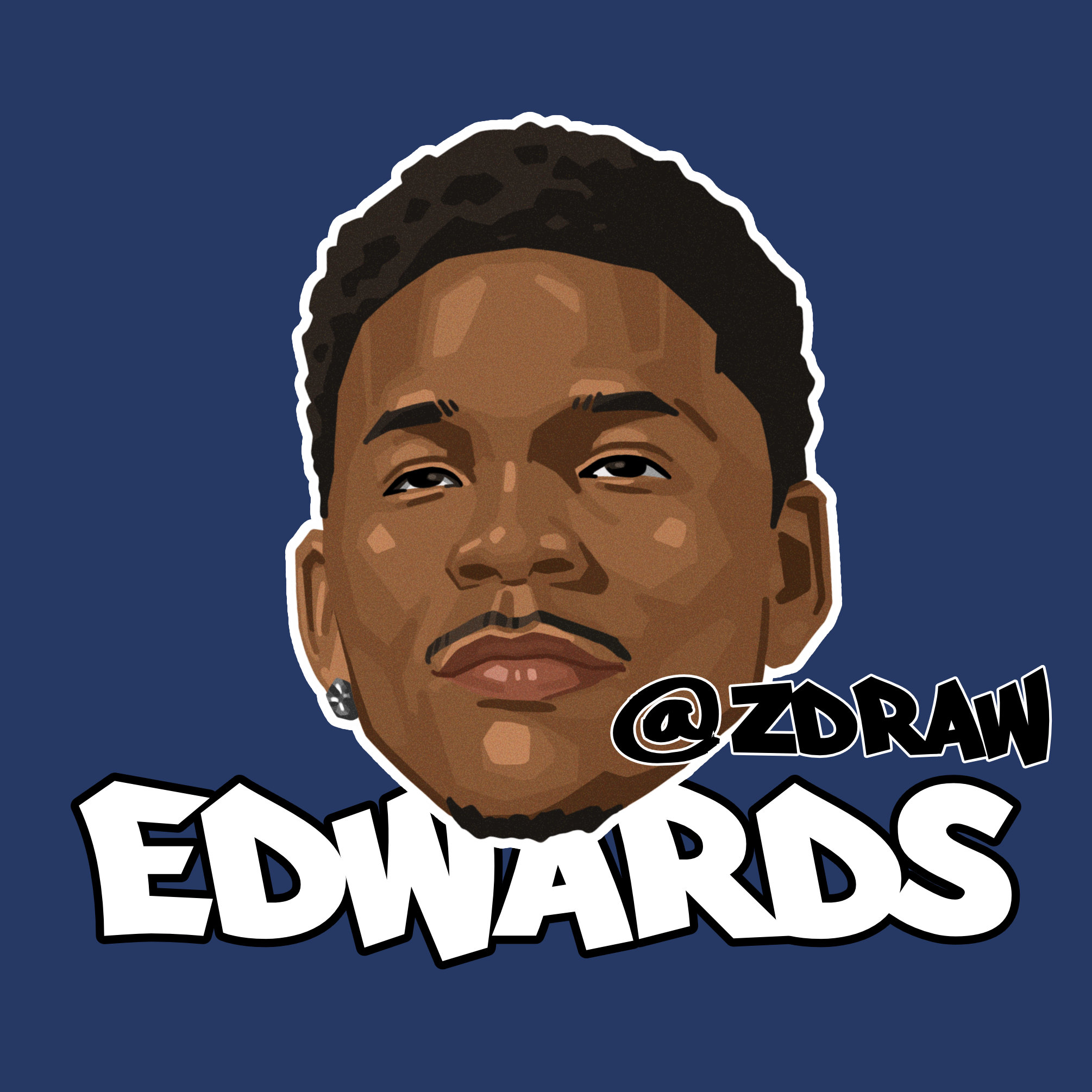 爱德华兹头像_ZDraw-站酷ZCOOL