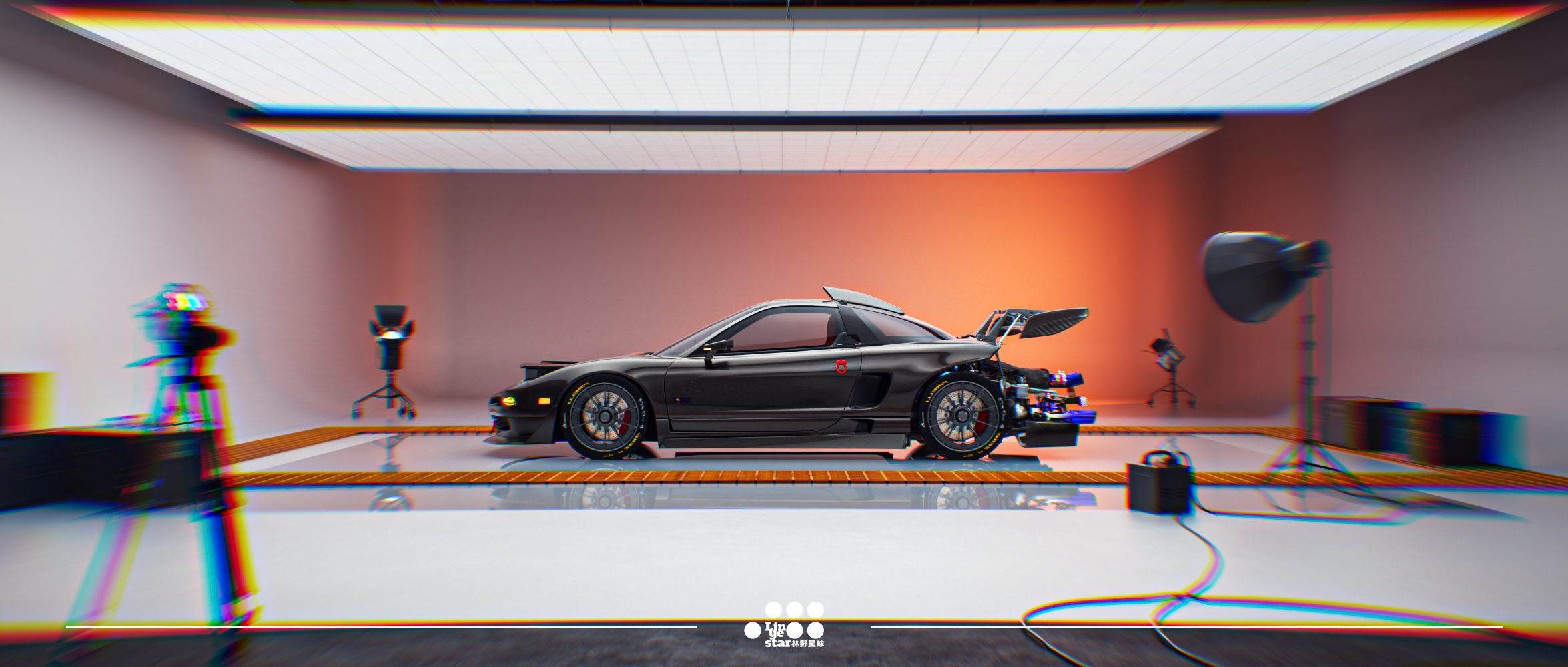 NSX的含金量，做点个性化改装渲染！_林野星球-站酷ZCOOL