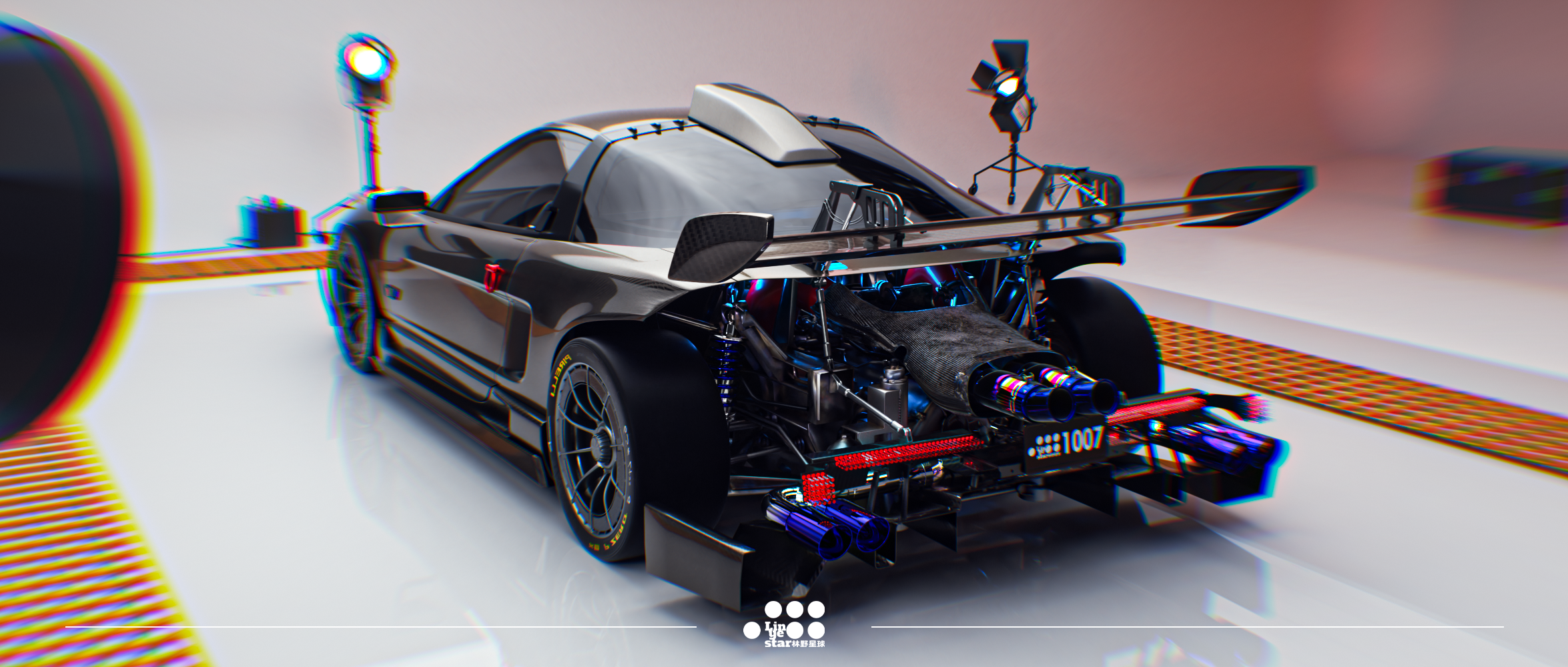 NSX的含金量，做点个性化改装渲染！_林野星球-站酷ZCOOL