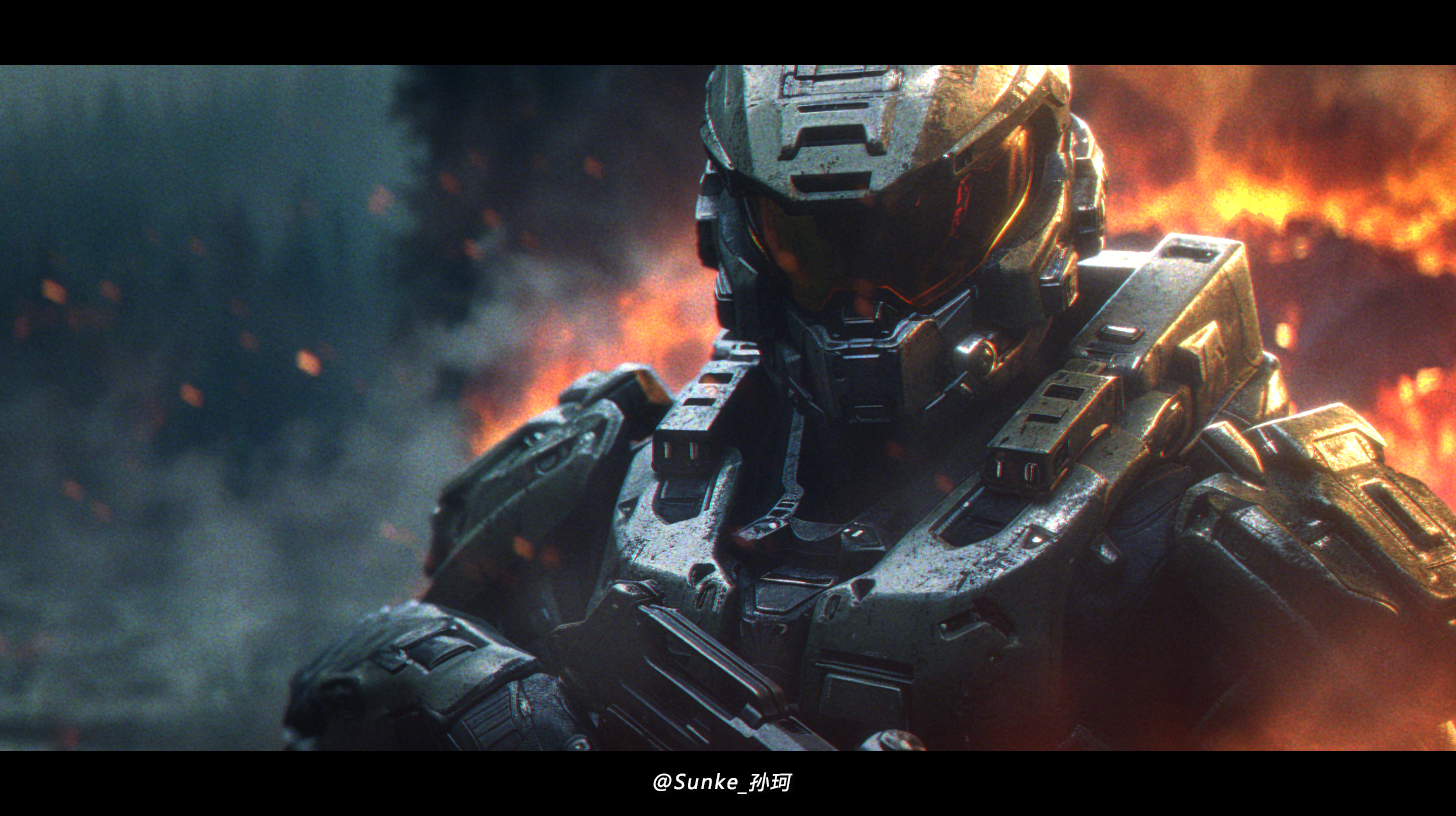 光环士官长 影视级后期灯光氛围合成_SunKe_孙珂-站酷ZCOOL