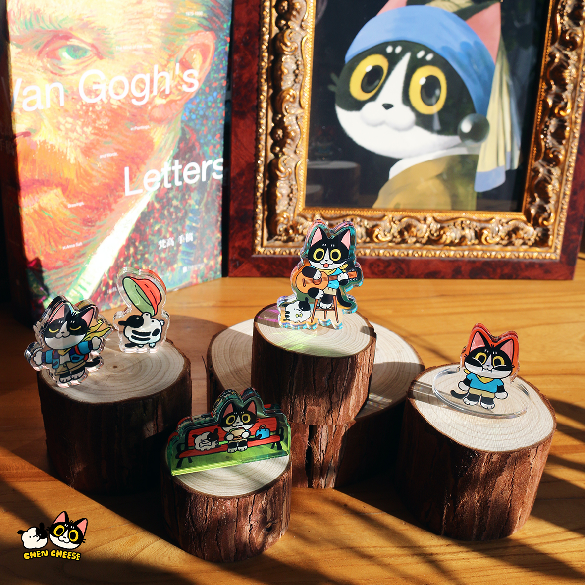 【原创IP】陈七四Cheese——一只养小狗的奶牛猫_一西猫艺术工作室-站酷ZCOOL