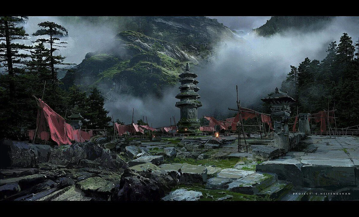 【UE5】虚幻5 单帧场景练习_丙申mask-站酷ZCOOL