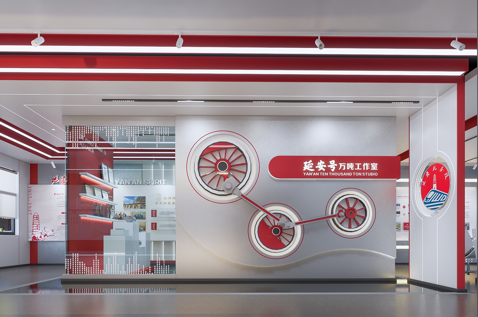 企业展厅设计效果_Mrd邓-站酷ZCOOL