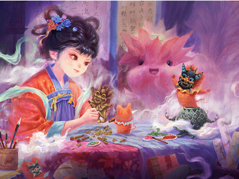 【奇幻之旅】--- 傩舞起 百灾消_拉拉缨ZING-站酷ZCOOL