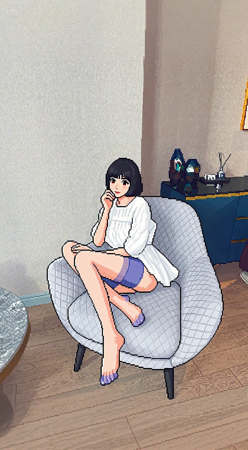 美女像素风_至臻001-站酷ZCOOL