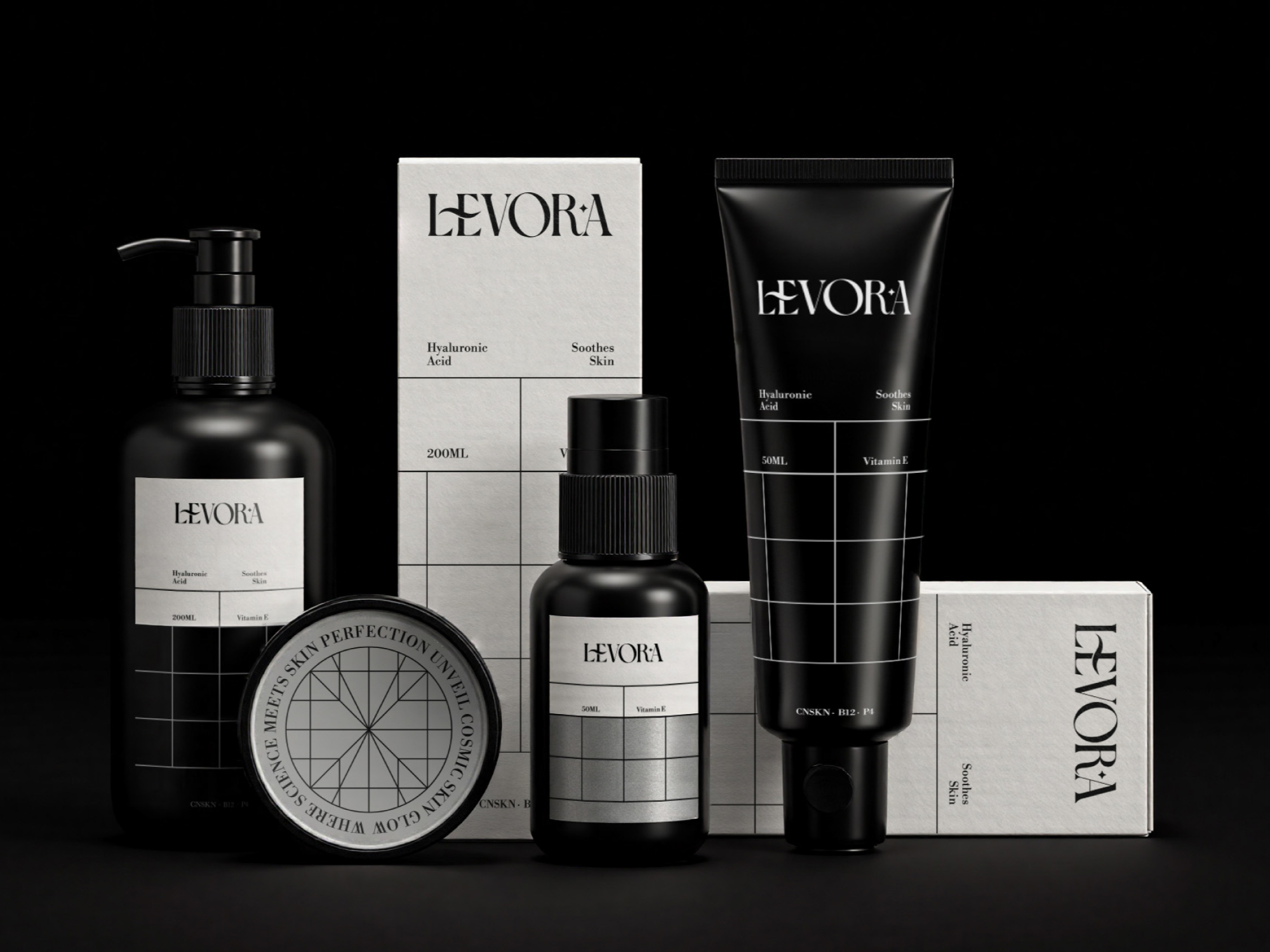 LEVORA 护肤品牌设计~理性之下的肌肤秩序_Tu一点设计-站酷ZCOOL