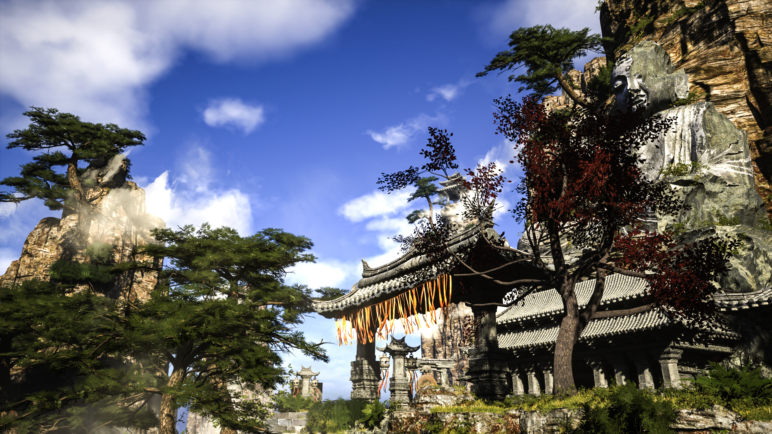 UE5悬崖古寺_RenlinYang-站酷ZCOOL