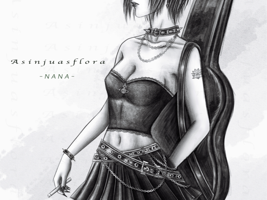 NANA-大崎娜娜 同人插画_Asinjuasfloraart-站酷ZCOOL