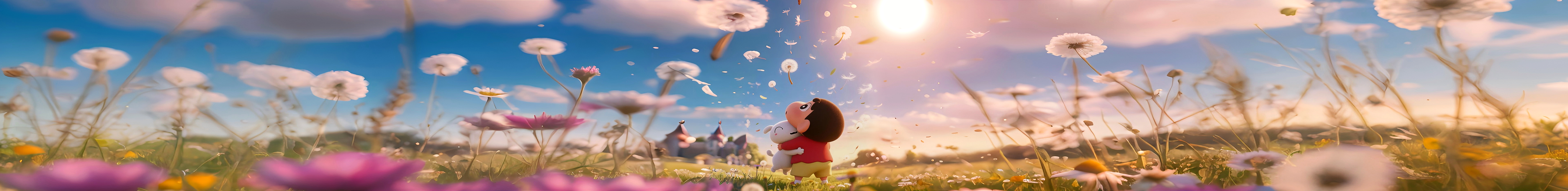 吉利银河E8壁纸-小新和小白蒲公英_猫尾酒馆-站酷ZCOOL