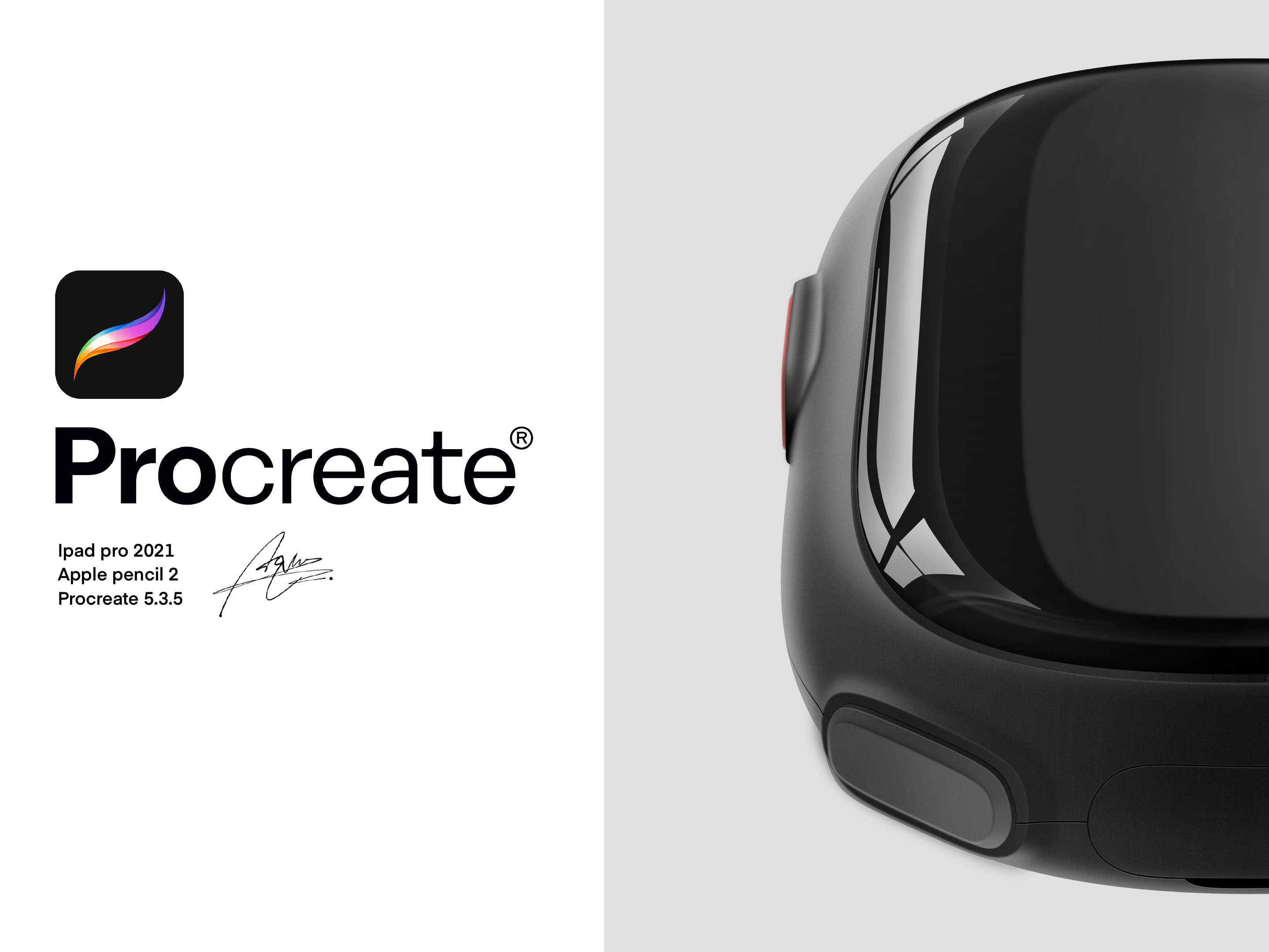 如何用Procreate去给产品进行2D渲染？_Aqunzz-站酷ZCOOL