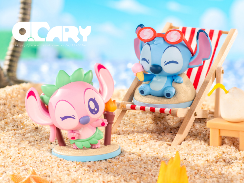 微次元 史迪奇沙滩派对系列盲盒公仔潮玩手办拍摄_Dgary摄影-站酷ZCOOL